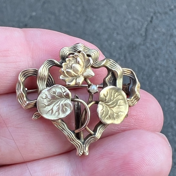 Jewelry | Antique Victorian 1k Gold Floral Watch Pin Brooch Pendant ...